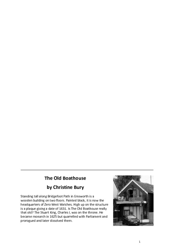 The Old Boathouse · Emsworth Museum